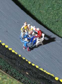 "Pizza Hill" N-scale Model Train Layout